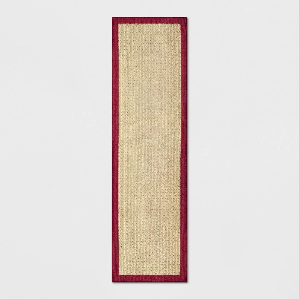 threshold Madison Washable Rug - 2'X7', Red