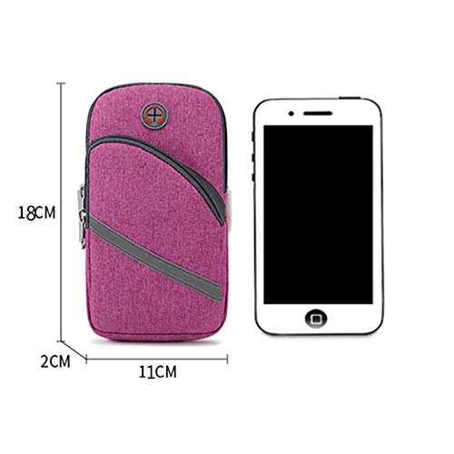Sport Running Armband Wristband Cell Phone Case Holder Arm Bag Pouch for Samsung Galaxy S21 FE S22 Plus S21 S20 Note 20 10 A52s A52 A51 /Google Pixel 6 5 4a /OnePlus 9 8 8T /BLU VIVO X6 iPhone (Gray)