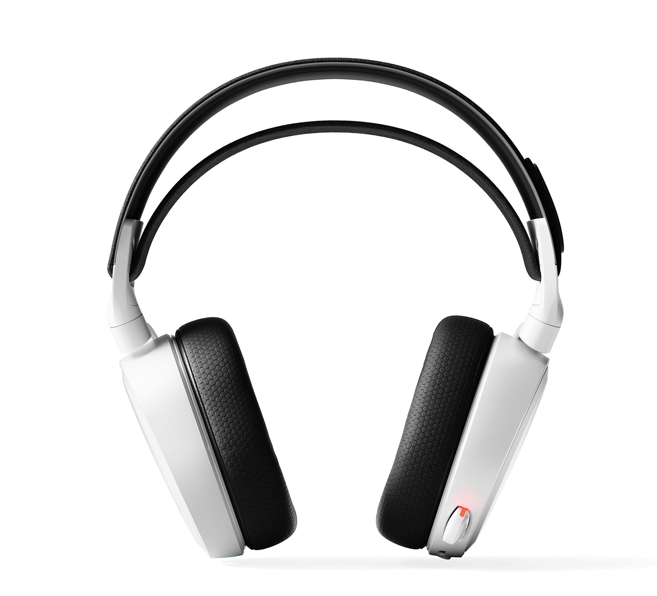 SteelSeries Arctis 7 (2019 Edition) Lossless Wireless Gaming Headset with DTS Headphone:X v2.0 Surround for PC and PlayStation 4 - White (Renewed)