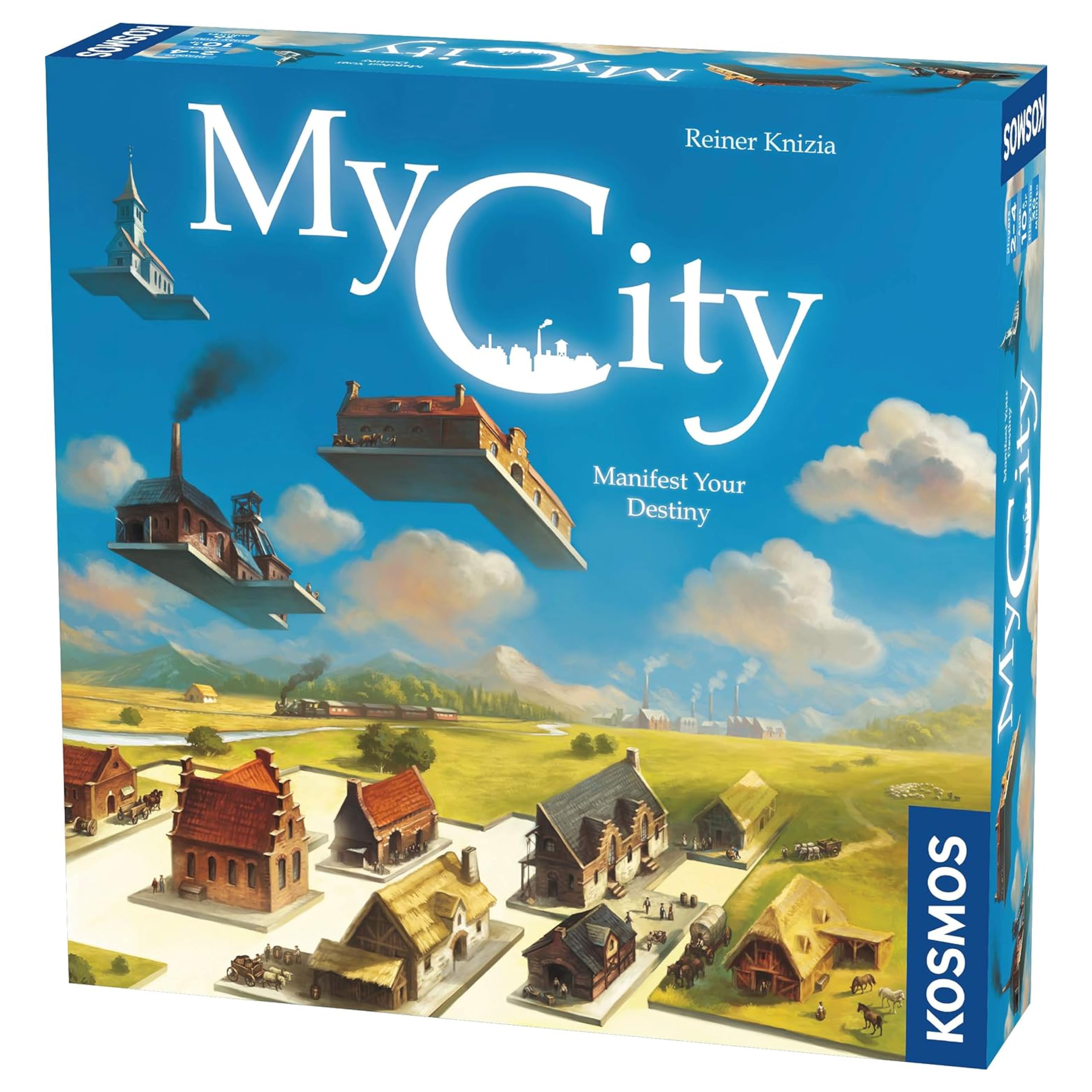 Thames & Kosmos My City | Family β Friendly | Legacy Board Game | Kosmos Games | 2 to 4 Players | Ages 10 and Up | Award Winning Designer Reiner Knizia , Blue
