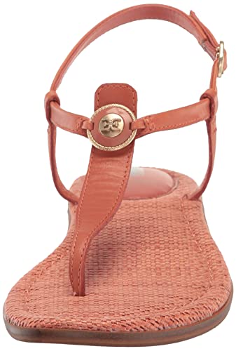 Sam Edelman Women's Gigi Flat Sandal, Terracotta Pink Signet, 7