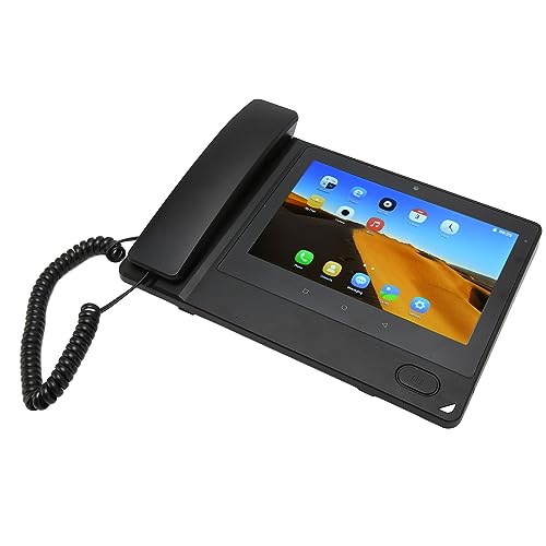 Video Call Telephone, Smart Video Telephone for Android 8.1.0, 8.0 INCH HD Touch Screen, 8MP Camera, 2GB RAM,16GB Storage, Type C 3.5mm Ports