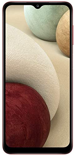 Samsung Galaxy A12 Nacho (32GB, 3GB) 6.5" HD+, Quad Camera, 5000mAh Battery, GSM Unlocked Global 4G Volte (NOT VERIZON/Boost) International Model A127F/DSN with Fast Car Charger Bundle (Red)