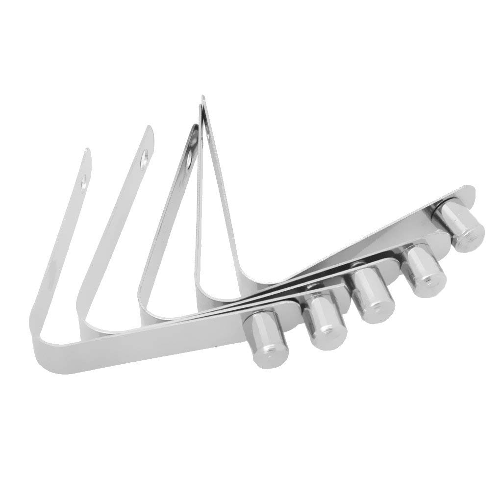 Super SW 5 Pieces 6MM Stainless Steel Kayak Paddle Push Snap Clips Spring Clips Fit for Kayak Paddle Tent Pole