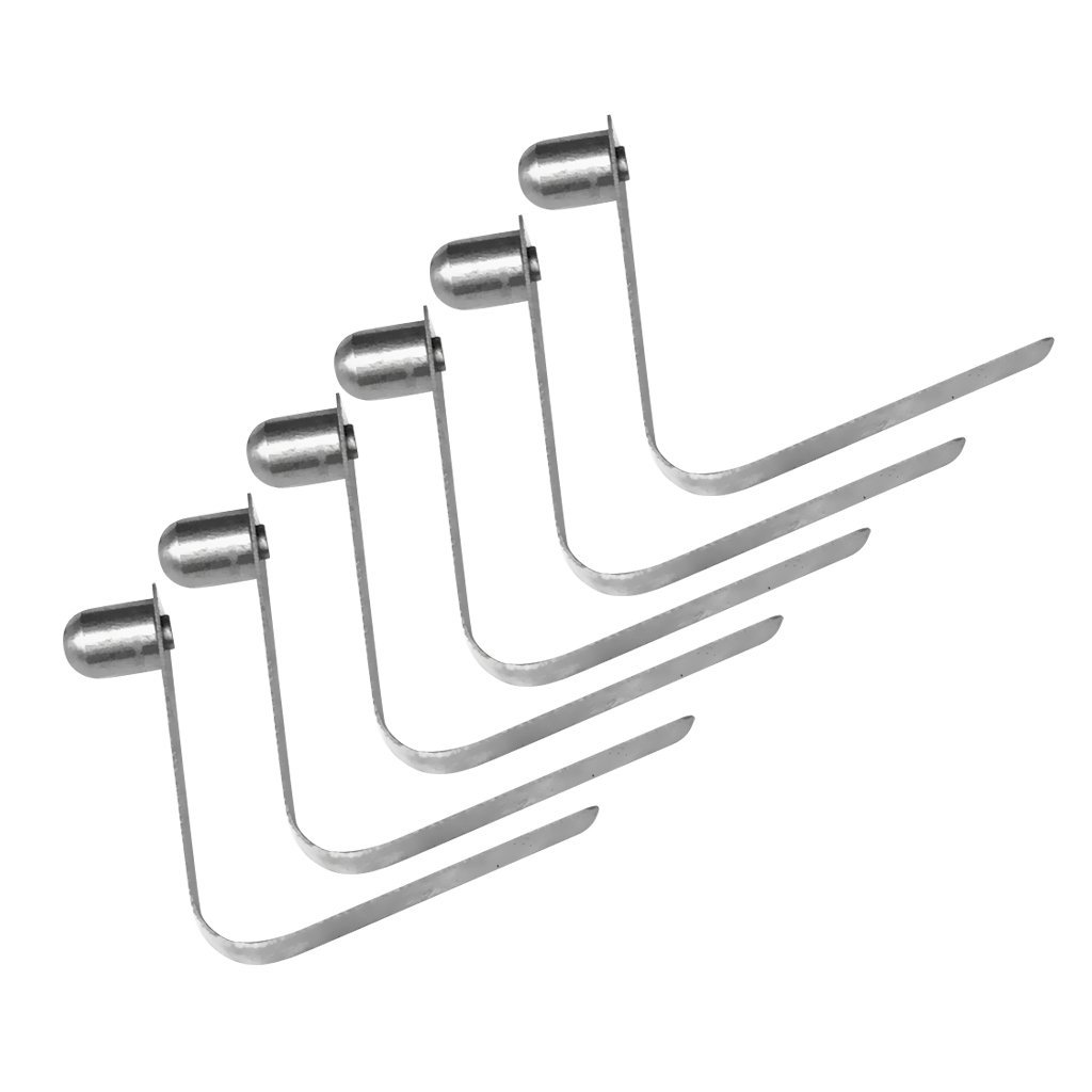 Super SW 6 Piece 8mm Kayak Paddle Tent Pole Push Button Spring Snap Clips Spring Locking Pin Spring Snap Clips Tube Locking Pin Clips for Camping Kayak Paddle Tent Pole Replacement