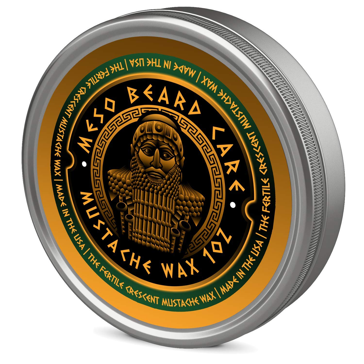 The Fertile Crescent Mustache Wax - All Natural Bergamot, Vanilla, and Patchouli Fragrance - Meso Beard Care