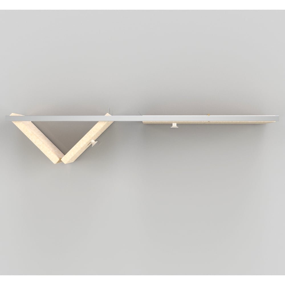 SLIK 08SL00601219 Folding Door Gear Track 1219MM, Aluminium