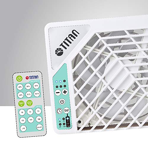 TITAN Silent Roof Fan 12V DC 140mm Double Reversible Roof Window Fan with Wireless Controller for RV Motorhome -TTC-SC21/V3