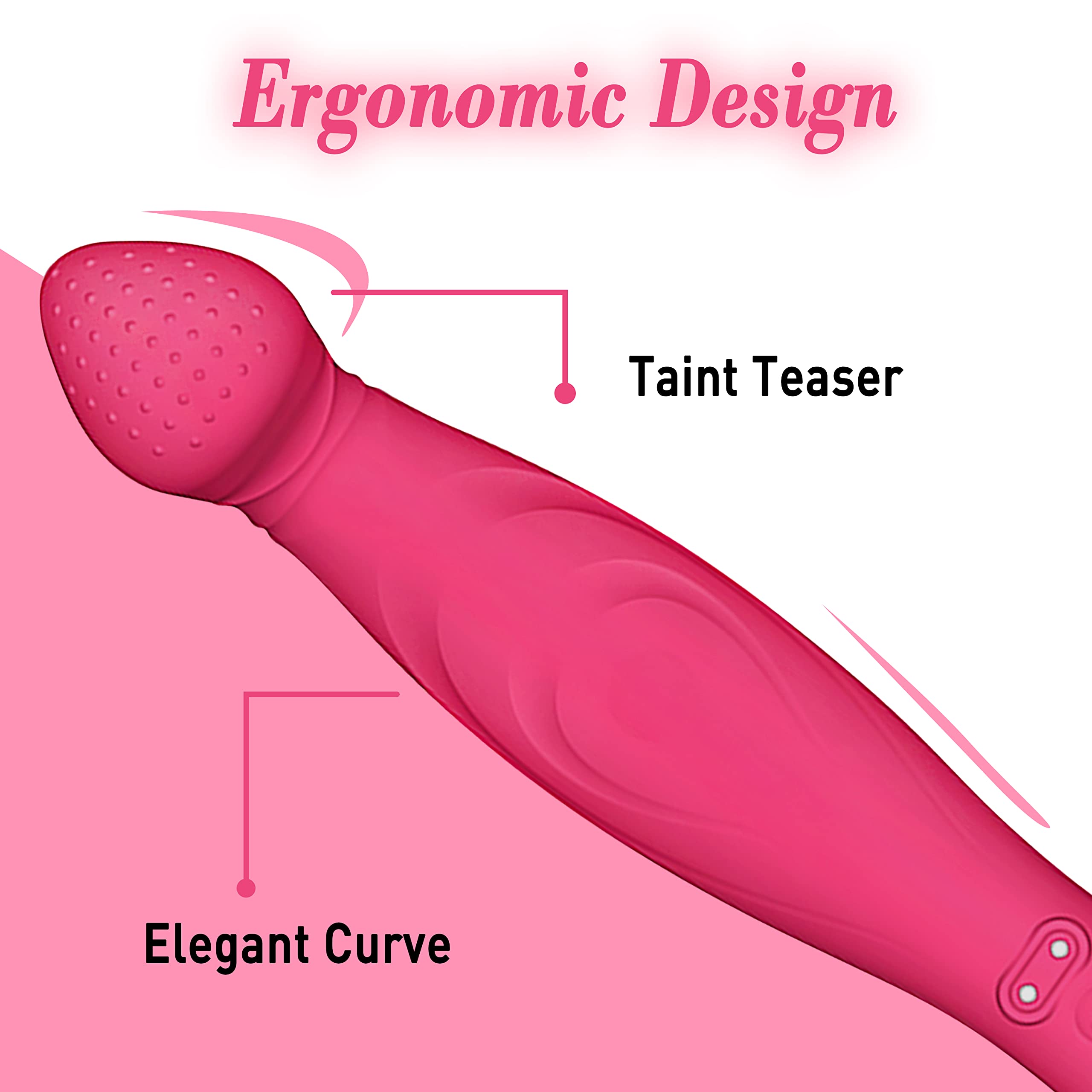 Slim Vibrator G Spot Toy Beginner Dildo, G Spot Stimulator Small Vibrator for Women Massager Wand, Mini Vibrator Thin Dildo with Flicking & Vibrating Modes, Womens Clitorous Toys for Orgasm Squirting