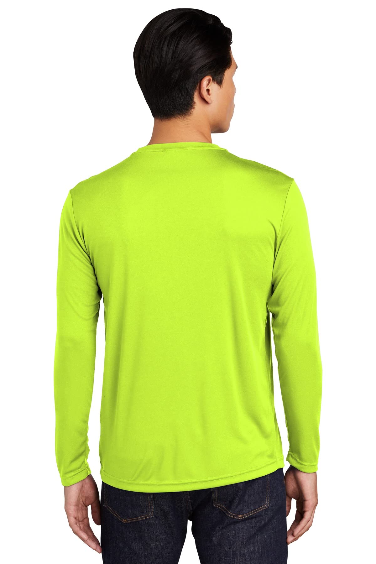 Sport-Tek Long Sleeve PosiCharge Competitor Tee. ST350LS L Neon Yellow