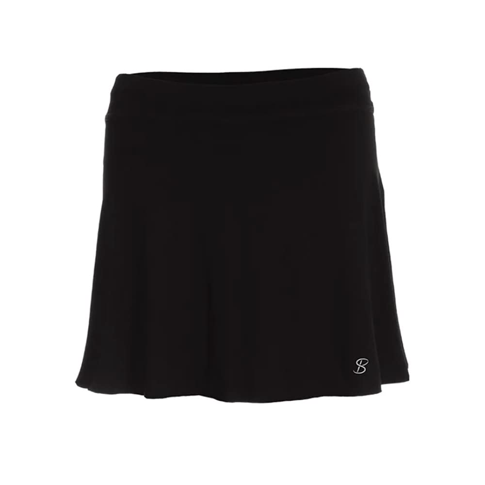 SOFIBELLA 15 in UV Staples Womens Tennis Skirt - Black/M