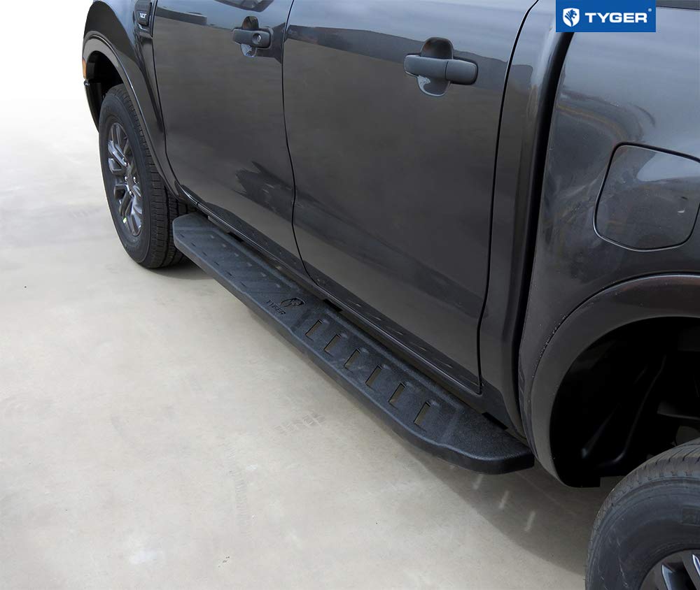 Tyger Auto 6.6" Blade Running Boards Compatible with 2019-2023 Ford Ranger | Supercrew Cab | TG-BL2F7318 | Side Step Nerf Bars