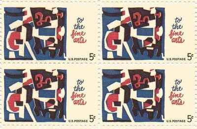 To The Fine Arts Set of 4 x 5 Cent US Postage Stamps NEW Scot 1259