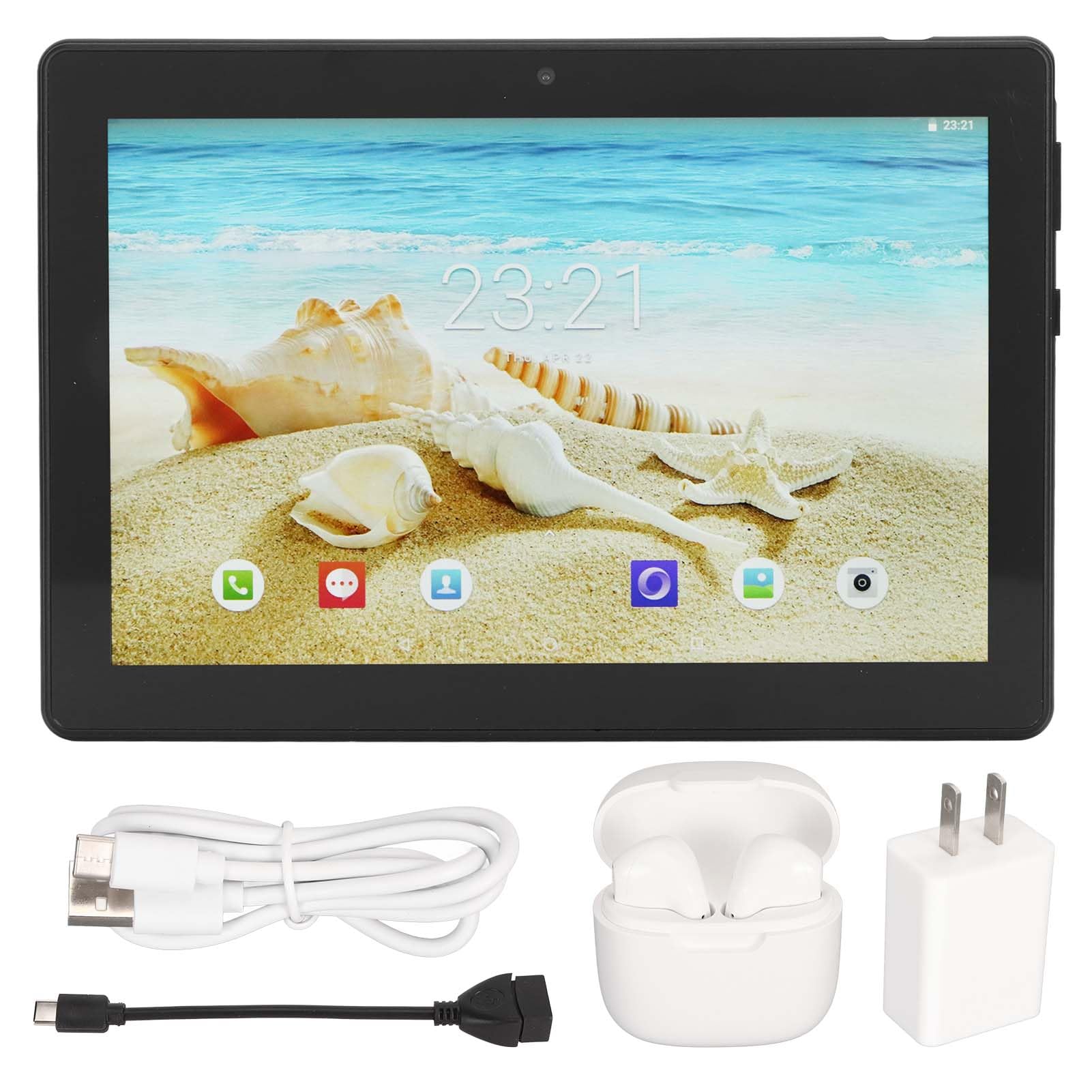 Tablet PC, IPS HD Touch Screen 6GB 128GB Dual Speaker 4G LTE 8 Inch Tablet with Headphones for Travel for Android 11.0 (US Plug)