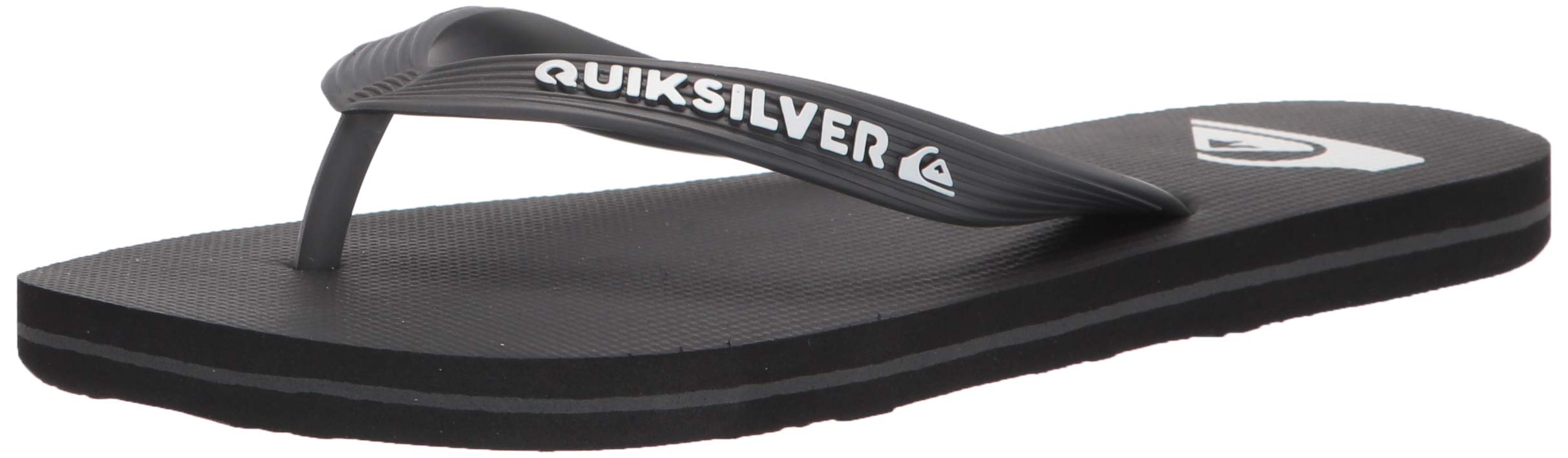 Quiksilver Men's Molokai 3 Point Flip Flop Sandal, Black 1, 10