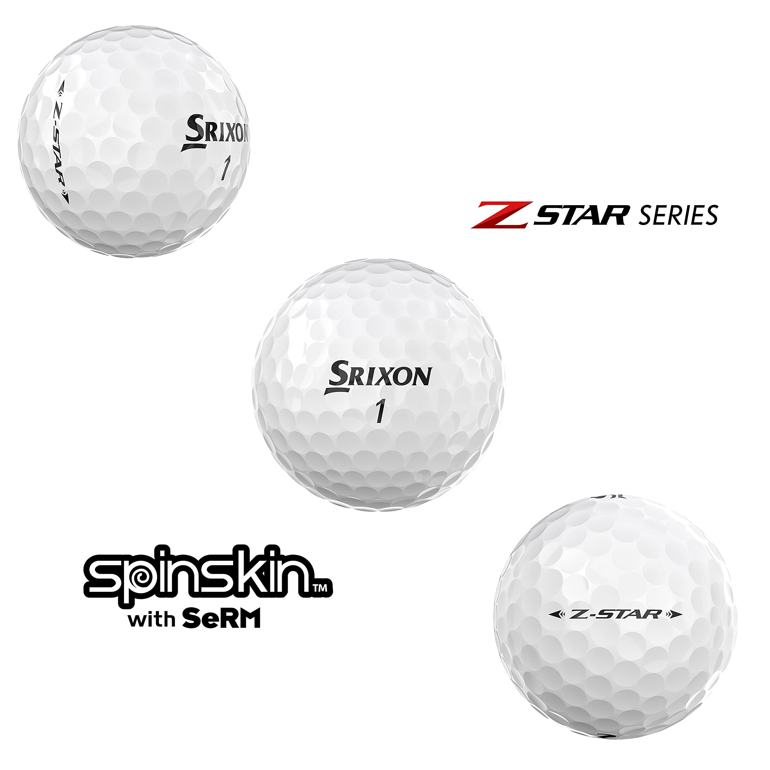 Srixon Golf Ball:Z-Star 7 (12), White, one Size