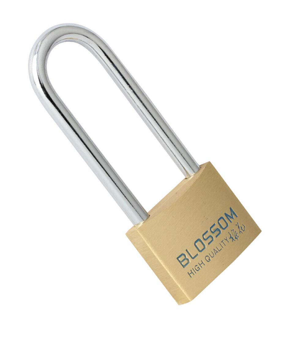 Solid Long Beam Brass Padlocks Type Different - Waterproof Rust-Proof Door Lock Long Beam Lock Student Drawer Hardened Steel Shackle, with Key Padlock, Drawer, Gym, Cabinet, Warehouse, School, car,