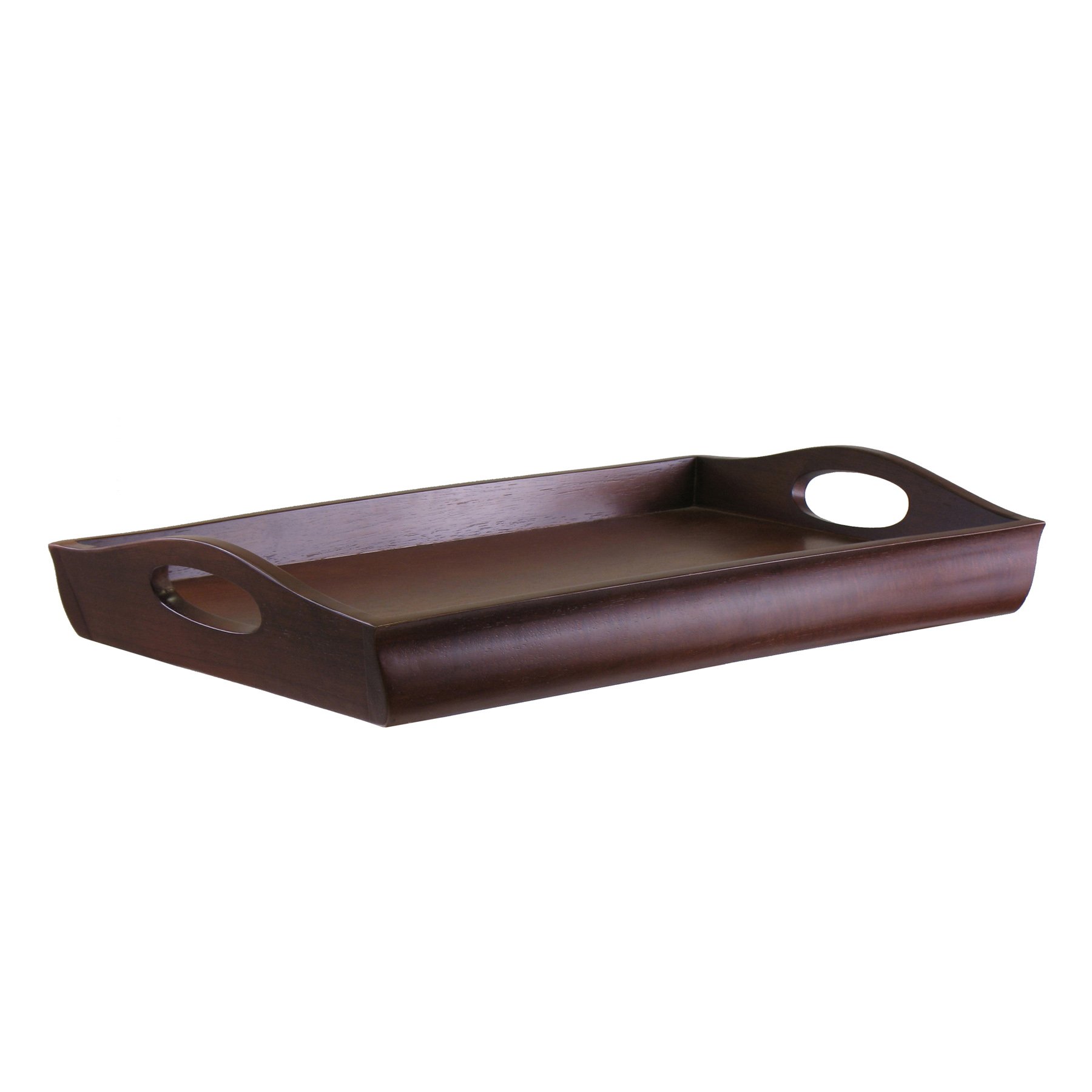 Winsome Wood Sedona and Alden Bed Trays Bundle | Antique Walnut Finish