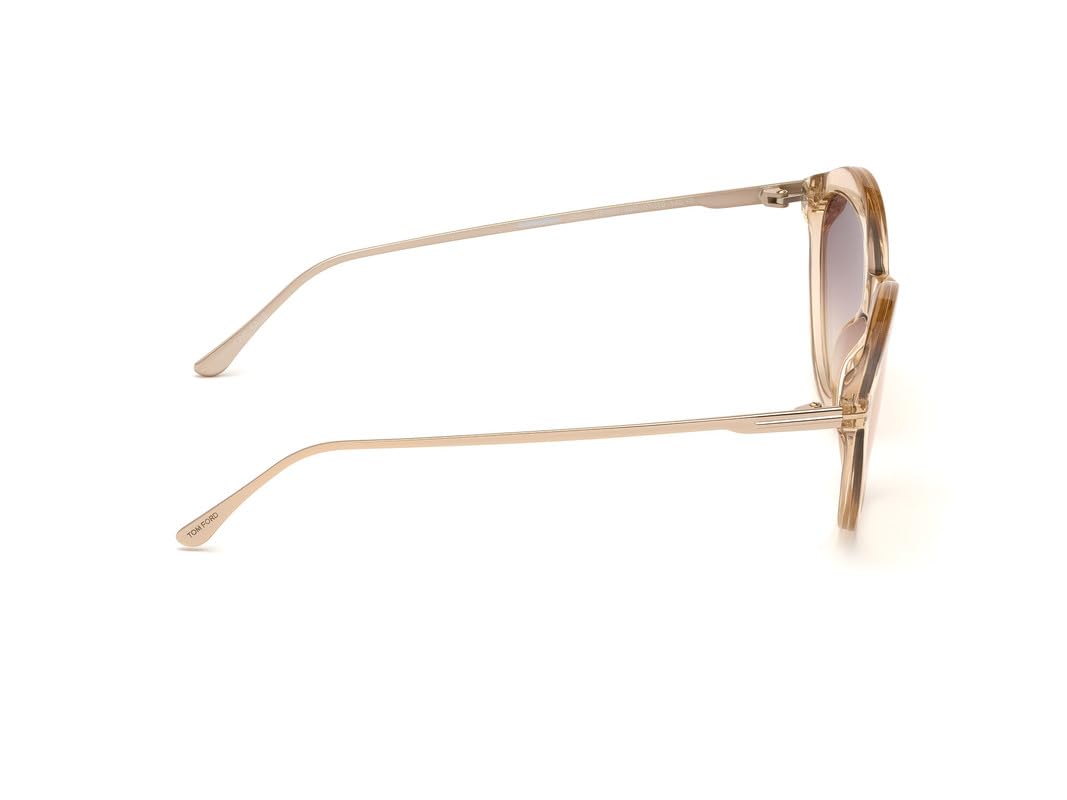 Tom Ford FT0663 45G Shiny Light Brown Chloe Cats Eyes Sunglasses Lens Category