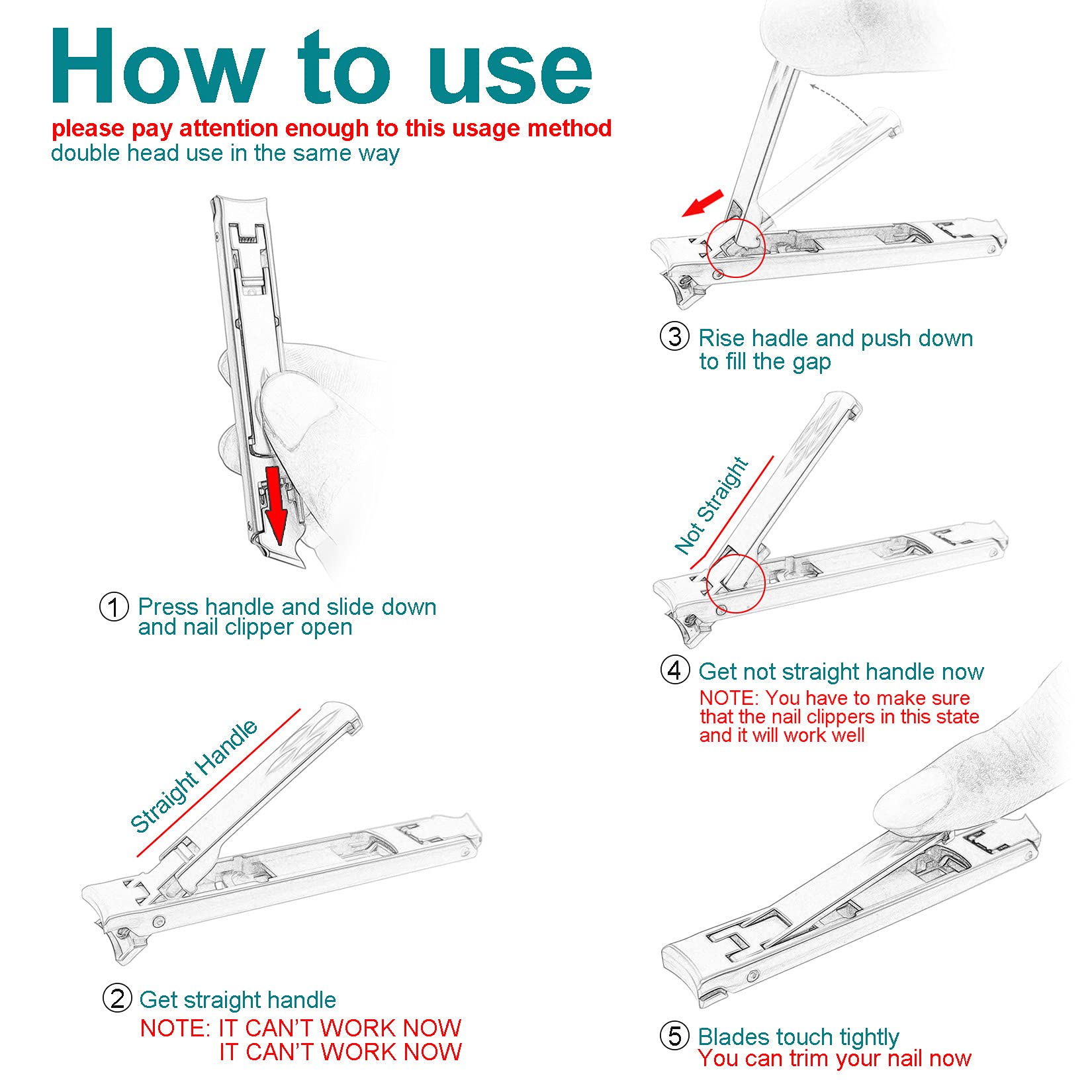 SGNEKOO Ultra-Thin Nail Clippers Foldable Nail Cutter with Double End Curved and Bevel Blade Portable Fingernail Trimmer & Nano Polish Glass File Kit (Silver)