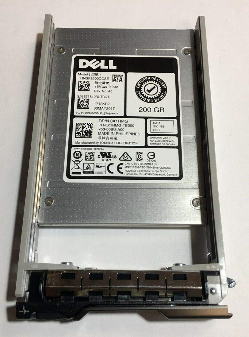 Toshiba 200GB SSD 2.5" 6Gb/s SATA Solid State Drive Model: THNSF8200CCSE DP/N: X1RMG