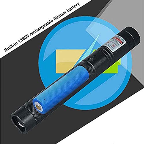 YEHUOT Long Range Tactical Green Laser Beam Flashligh with USB Charging,Adjustable Focus Light Pointer for Night Astronomy Outdoor Camping and Hiking