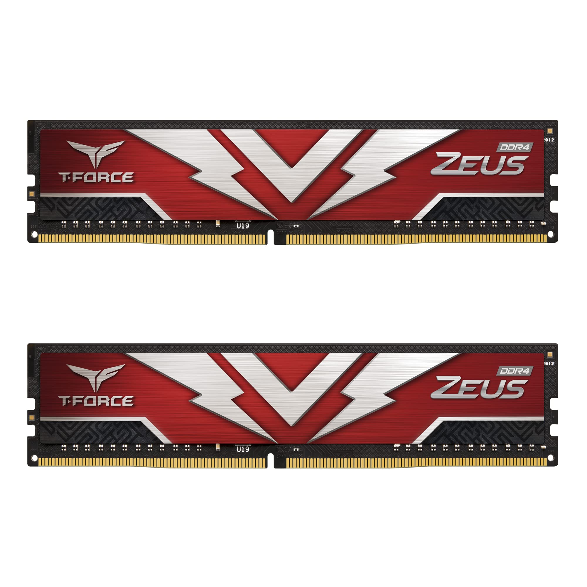 TEAMGROUP T-Force Zeus DDR4 16GB Kit (2 x 8GB) 3200MHz (PC4 25600) CL20 Desktop Gaming Memory Module Ram TTZD416G3200HC20DC01