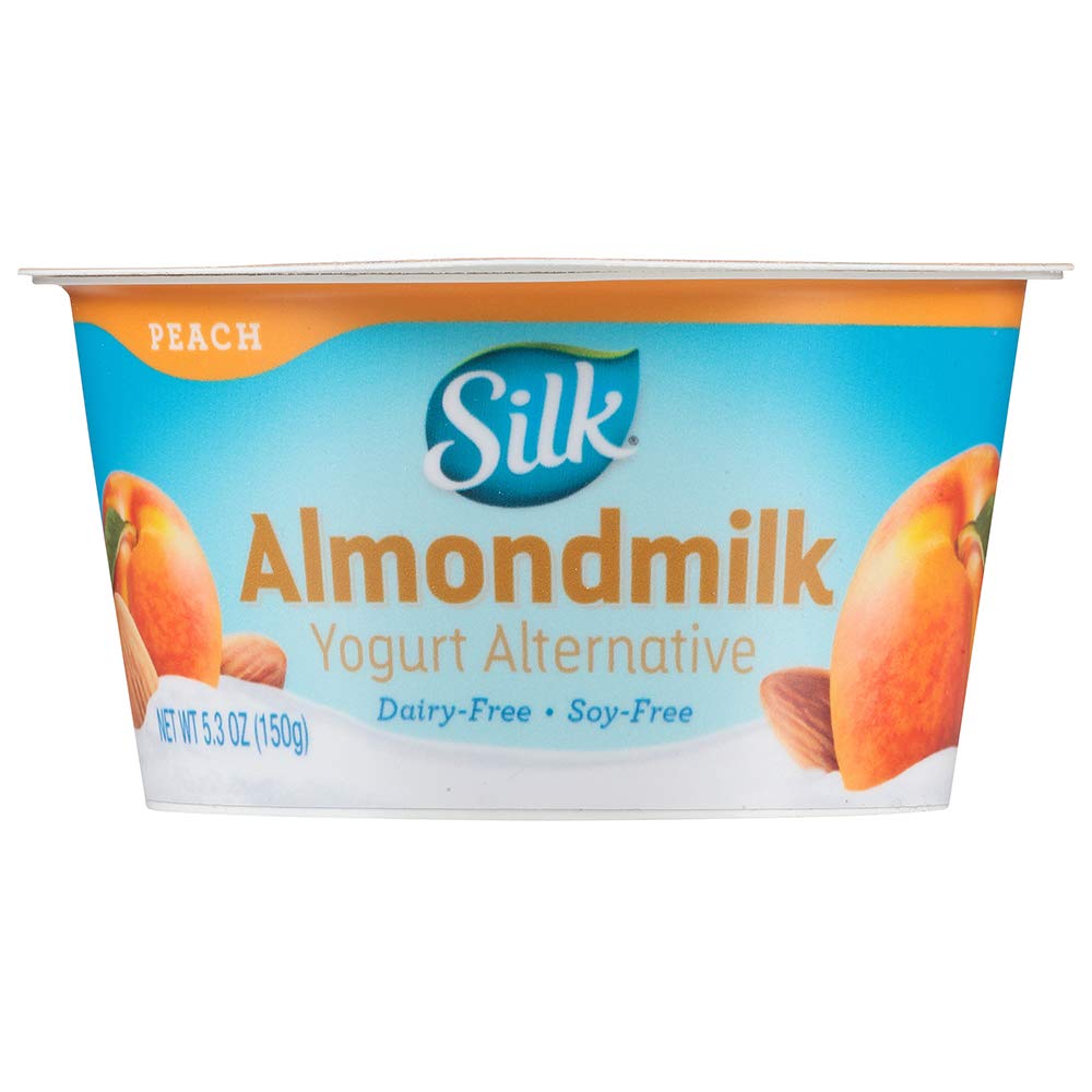 Silk Cultured Peach Almondmilk Yogurt Alternative, 5.3 Ounce -- 8 per case.