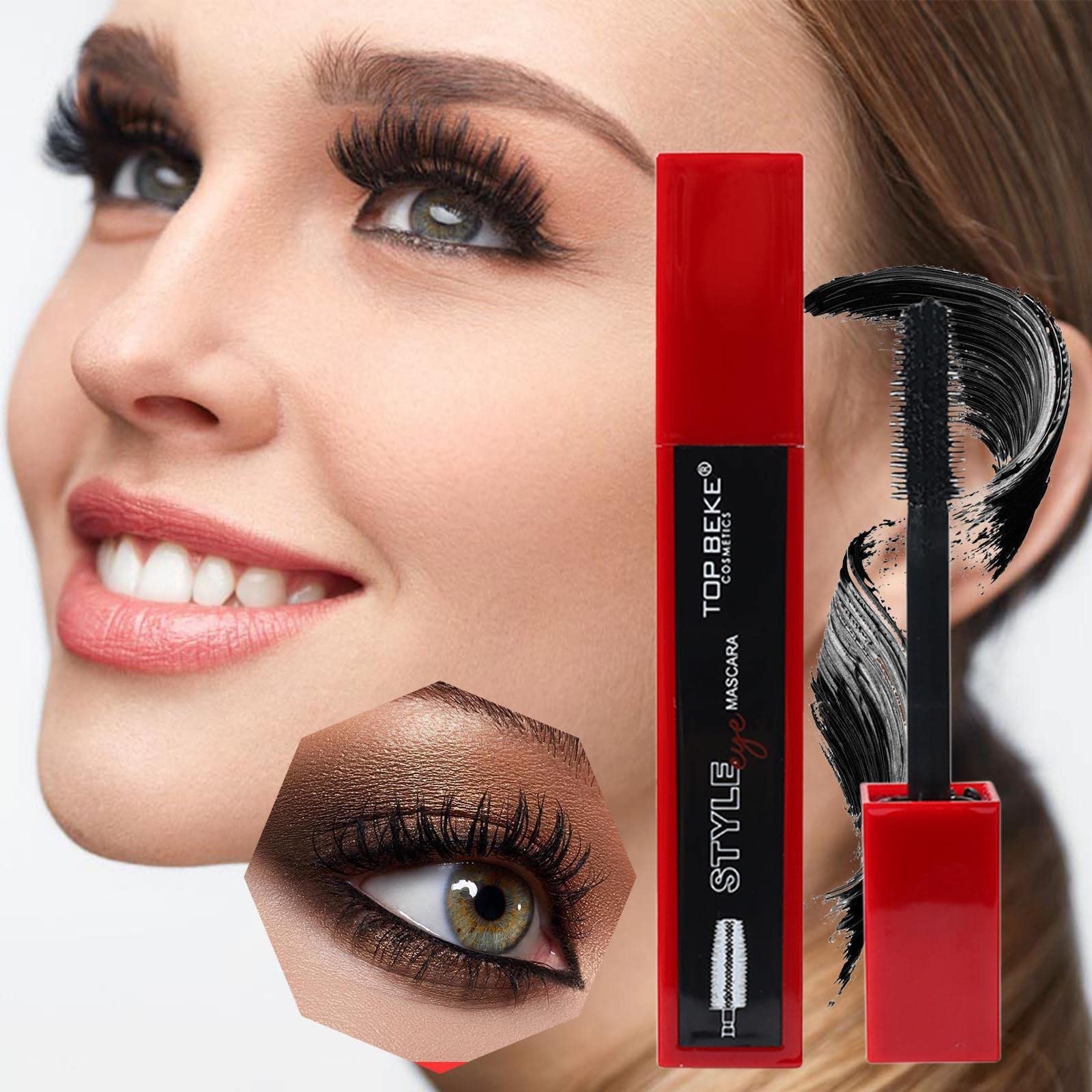 Silk Fiber Mascara Lengthening And Thickening Long Lasting Waterproof All Day Delicate And Full Long Thick Lashes Breezy Eyelash Curler