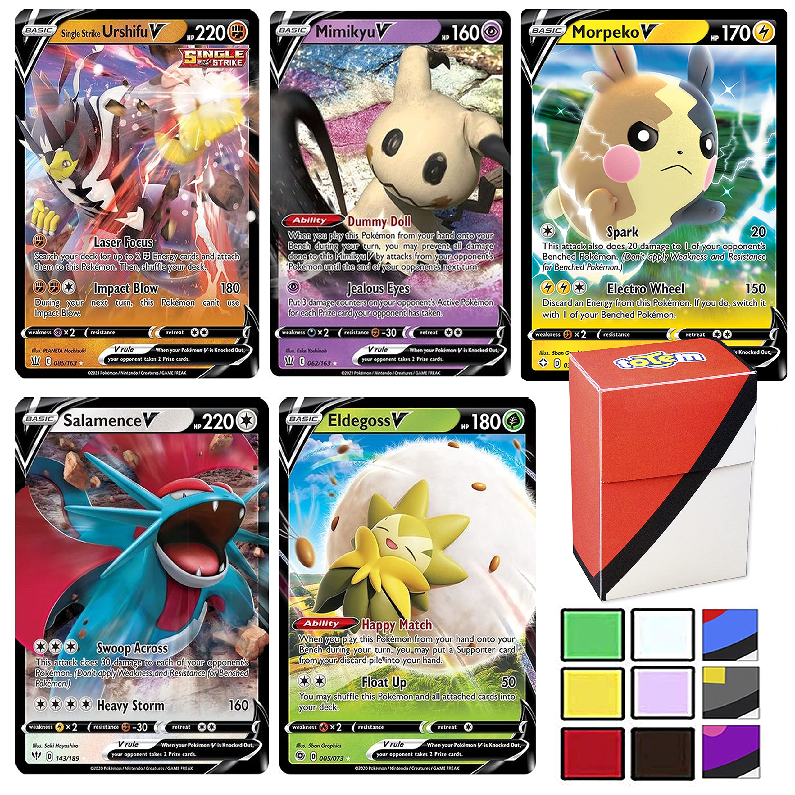 Totem World Pocket Monster 5 V Ultra Rare Card Guaranteed with Deck Box