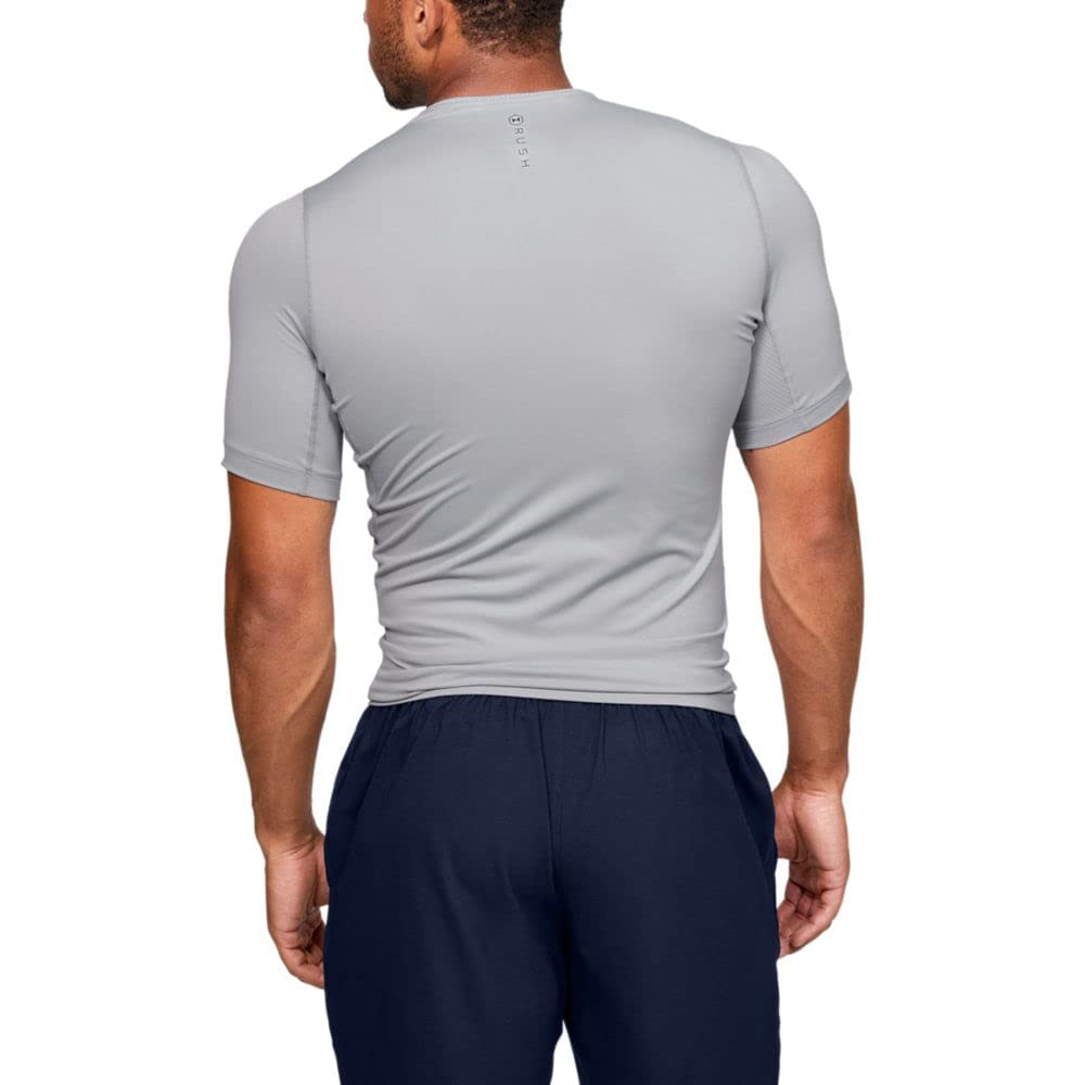 Under Armour Men's UA Rush HeatGear Compression Short Sleeve XXL Gray