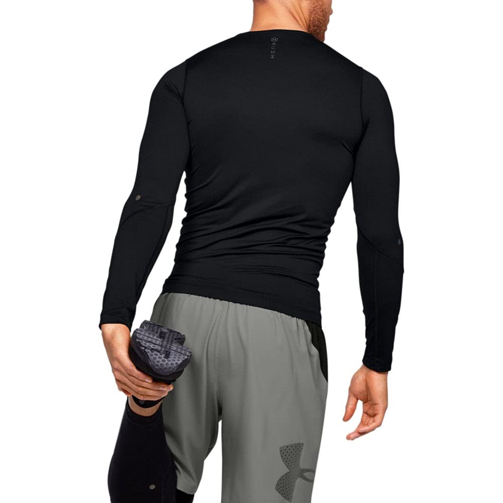 Under Armour Men's UA Rush HeatGear Compression Long Sleeve SM Black