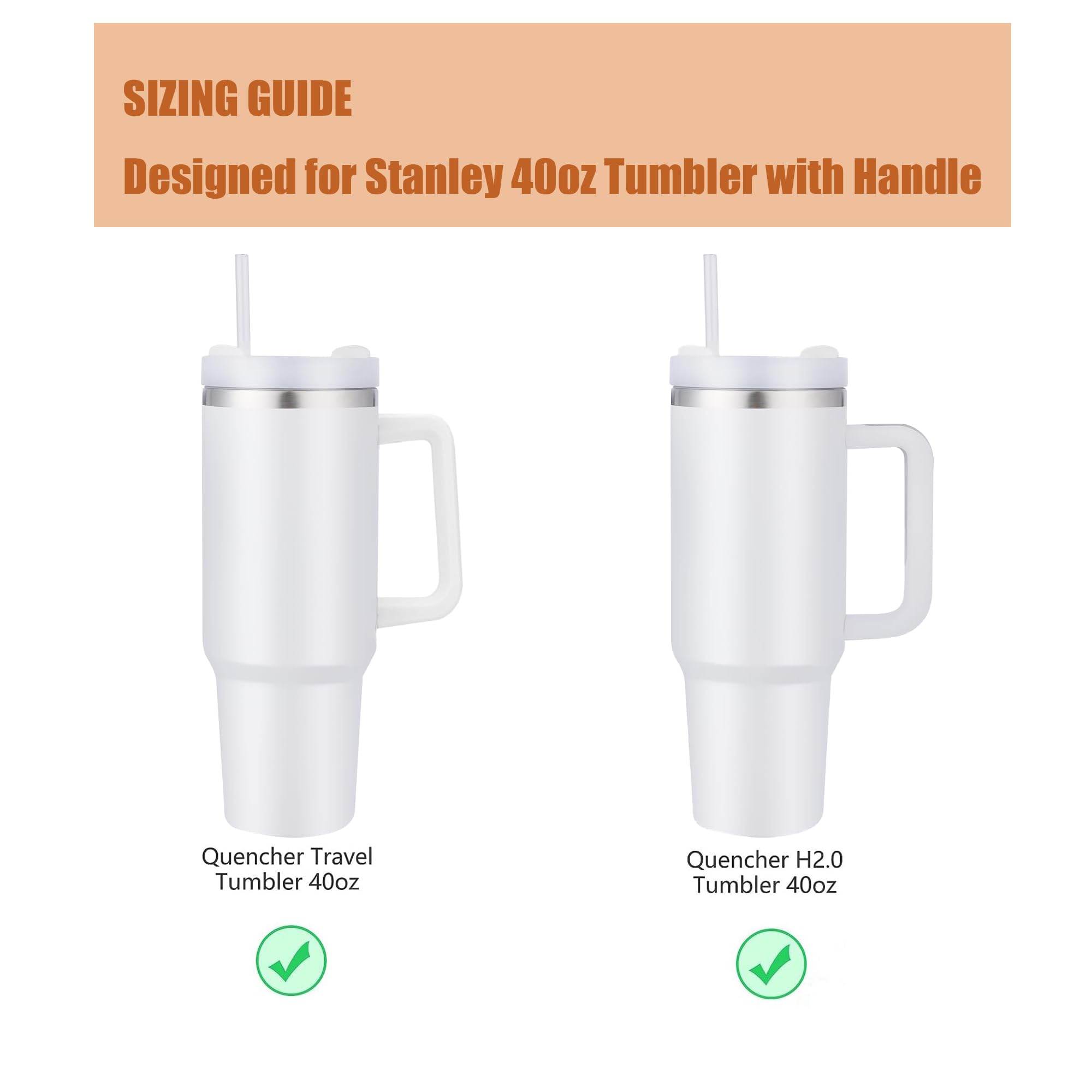 RENUIS Snack Bowl for Stanley 40 Oz Tumbler with Handle, Silicone Snack Tray with 5 Compartment,Reusable Snack Ring with 2pcs Straw Toppers for Stanley Cup Accessories,Portable Snack Holder