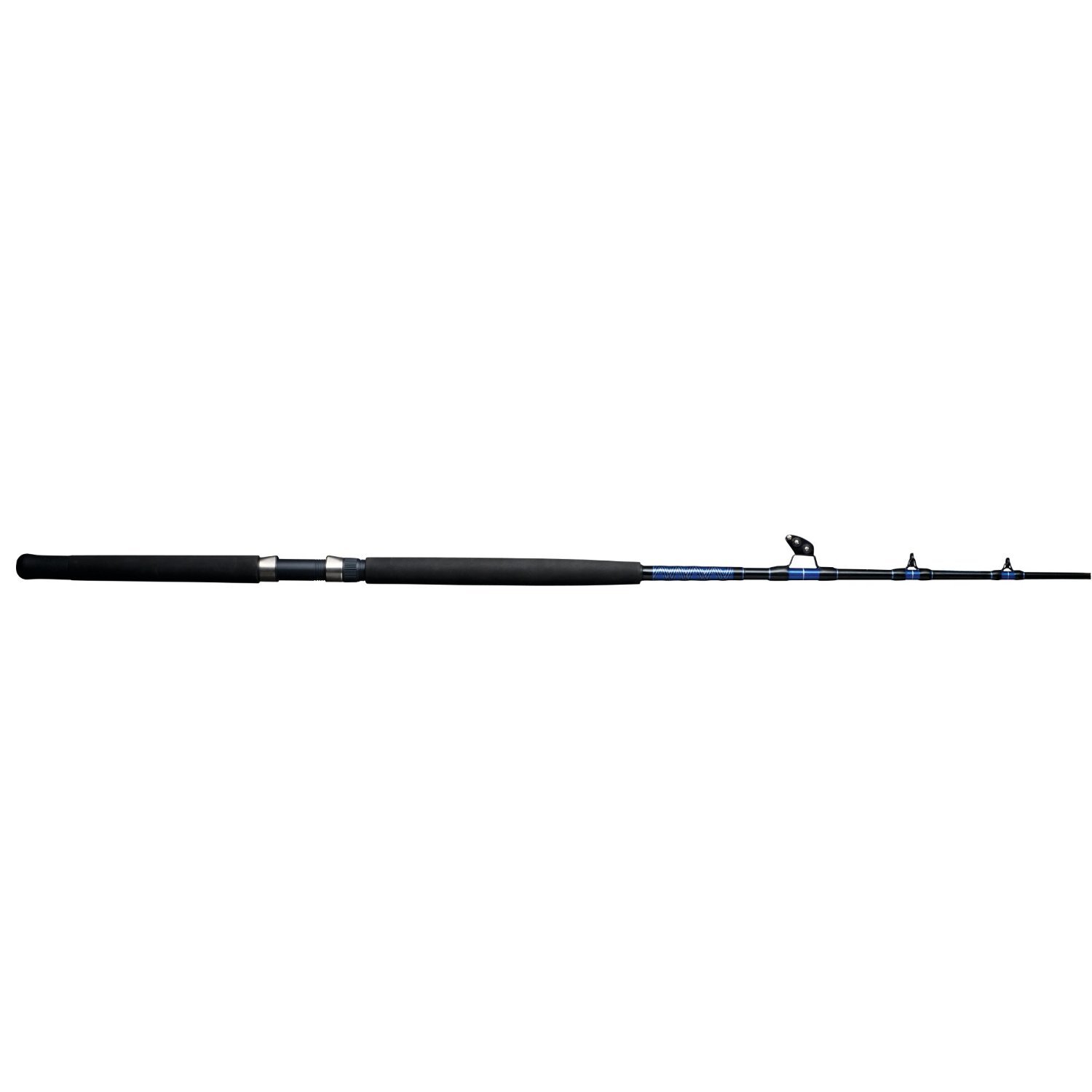 Shakespeare Tidewater 12' Spinning Rod, 2-Piece Fishing Rod, Glass Rod Blank, Medium Rod Power, Comfortable EVA Type D Handle, Graphite Reel Seat