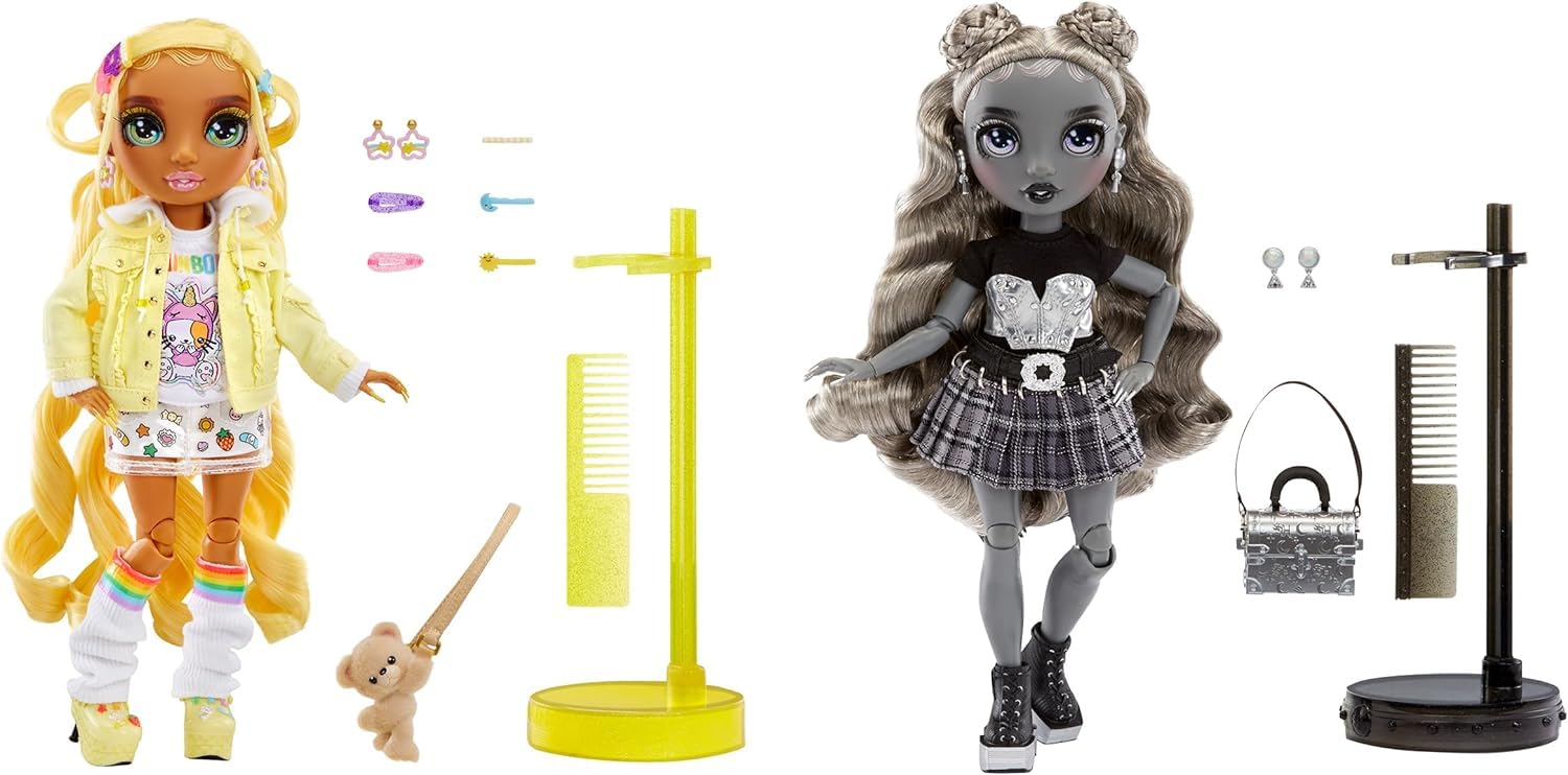 Rainbow High Madison Twins 2-Pack with Mix & Match Outfits - Great Gift for Kids & Collectors