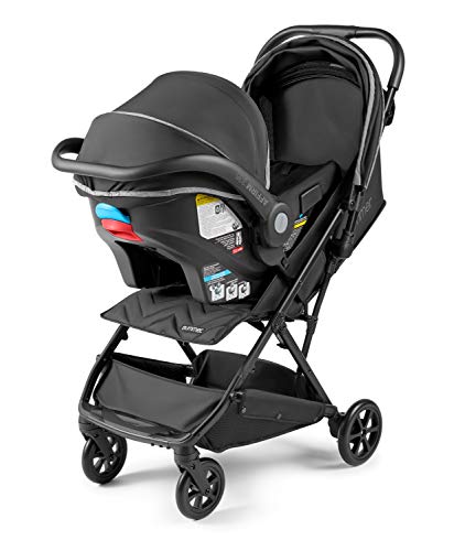 Summer 3Dpac CS Lite Compact Fold Stroller with The Affirm 335 Rear-Facing Infant Car Seat (Onyx Black) and Affirm 335 Infant Car Seat Adapters