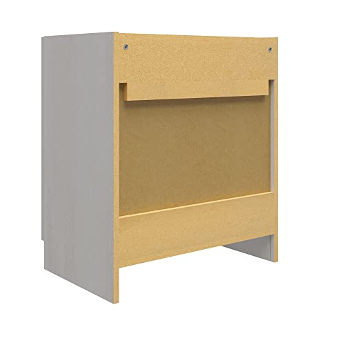 SystemBuild Evolution Camberly 2 Door Wall Cabinet with Hanging Rod, 1, Ivory Oak