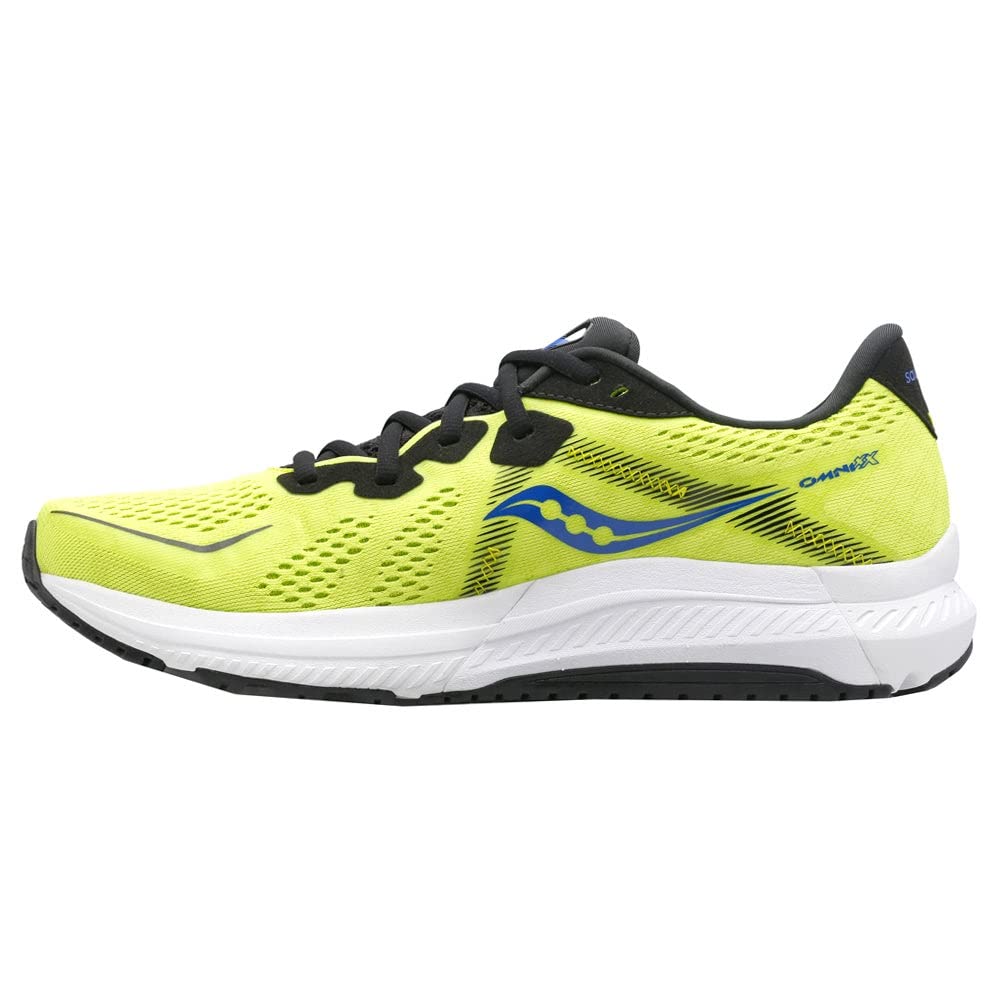 Saucony Men's Omni 20 Running Shoe, Acid Lime/Spice, 12