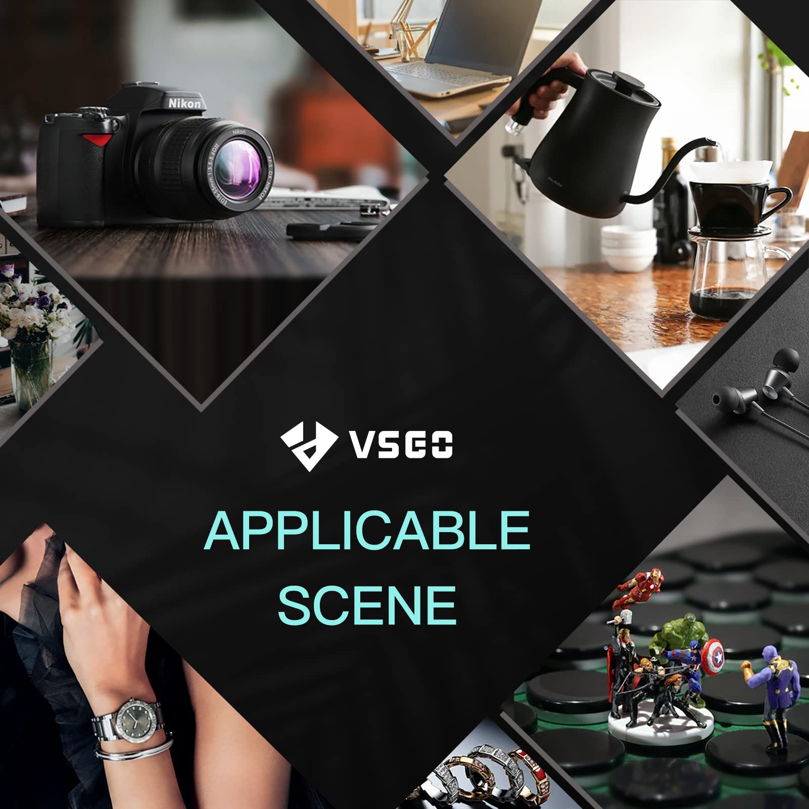 VSGO V-B01E Camera Cleaning Blower with Filter, Tumbler Design Lens Cleaning Blower Compressed Air Compatible for Nikon Sony Canon Cameras Lens Cleaning