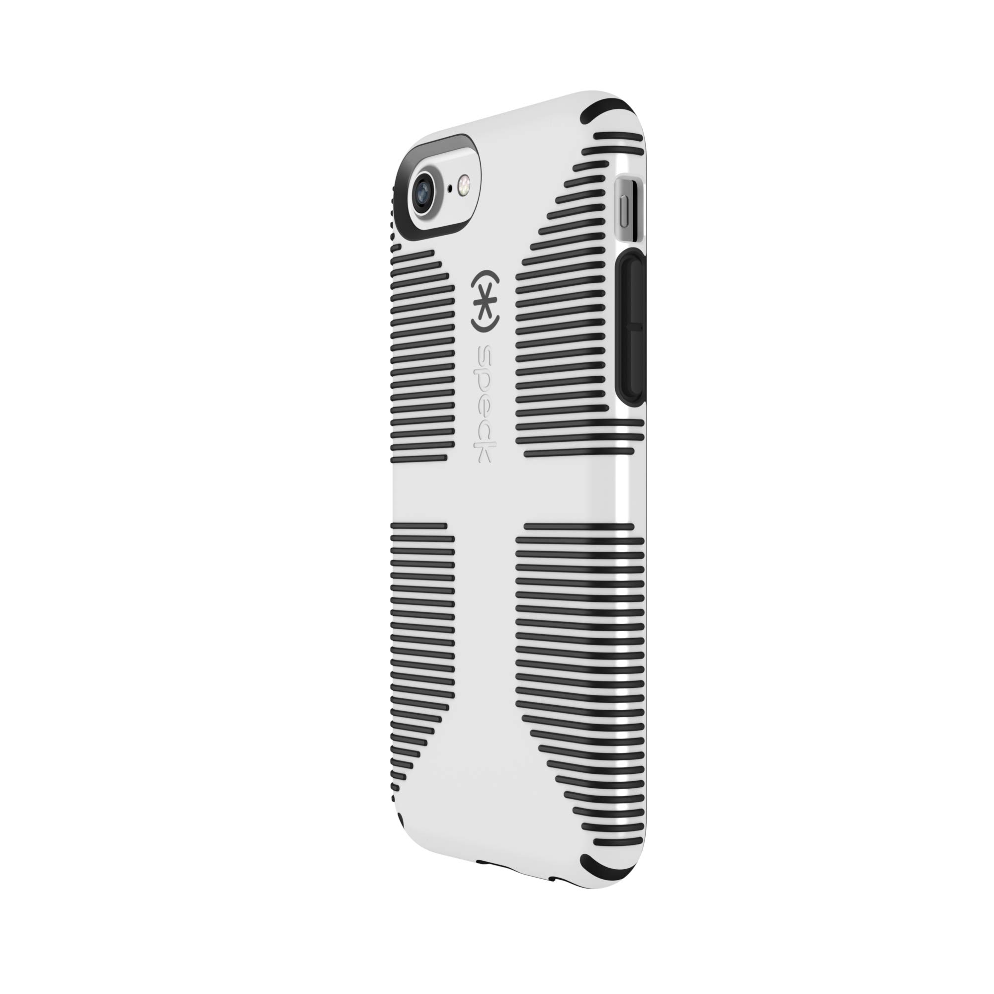 Speck iPhone SE 2020 Case - Drop Protection Case Fits iPhone 7 & iPhone 6 & iPhone 6S - Scratch Resistant & Slim with Extra Grip Case - White & Black Case CandyShell Grip
