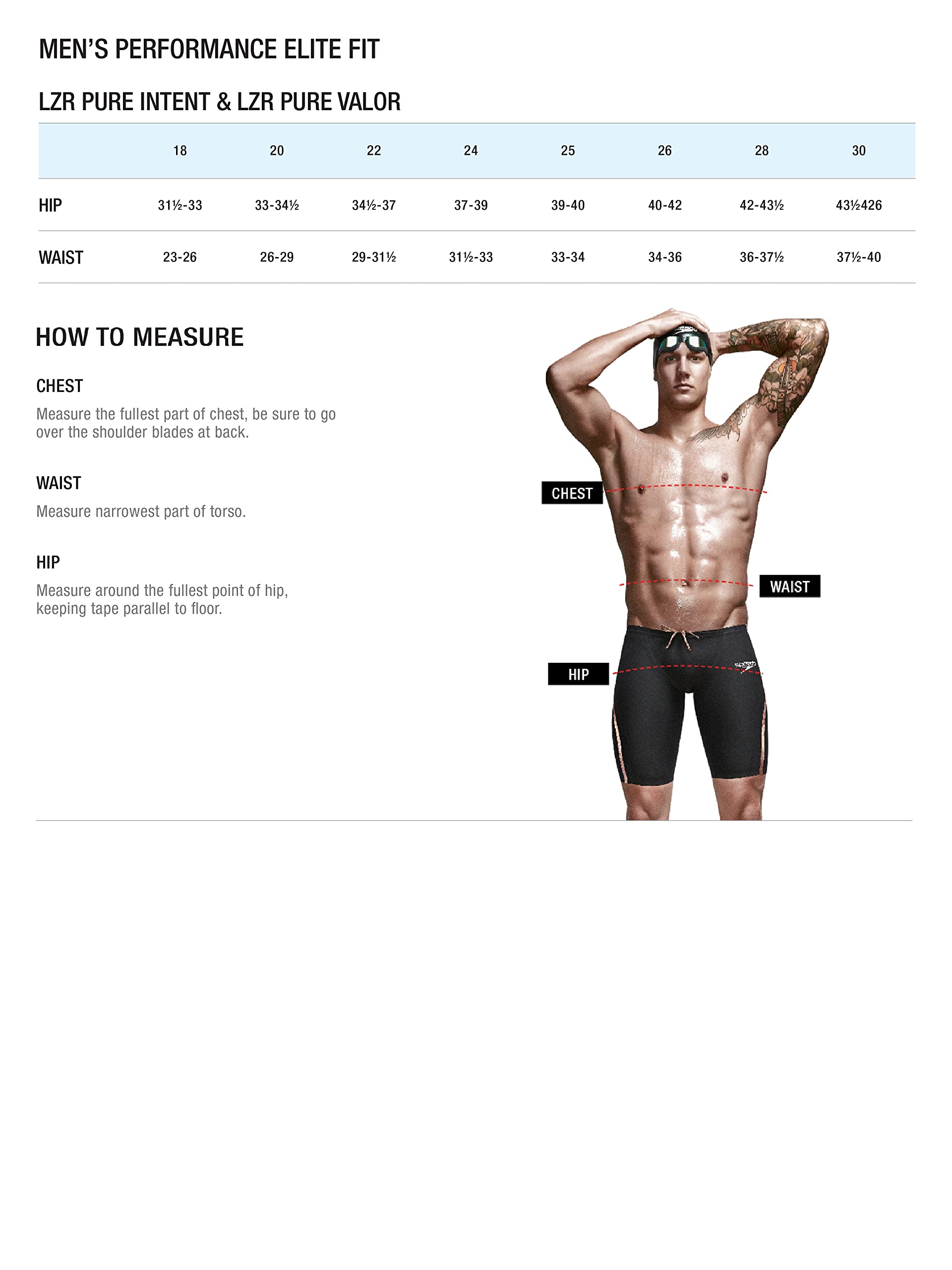 Speedo 8772500200124 Fastskin LZR Pr Valor Jammer SPEEDO Black 24