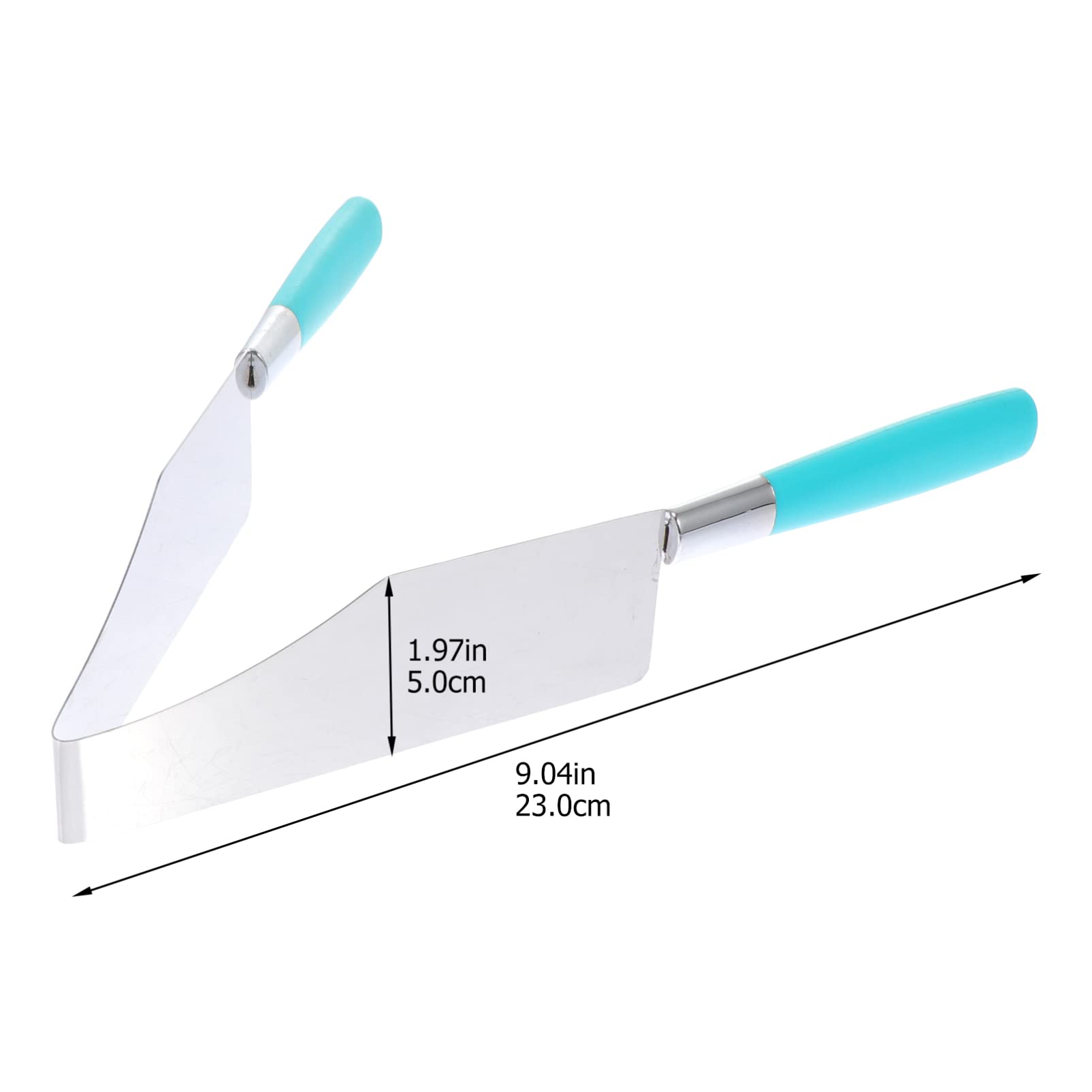 Yardwe Cake Slicer Cutter, 2pcs Stainless Steel Cake Slicer Stainless Steel Cake Shovel Cake Lifter Tools Birthday Cake Cutter for Cakes, Pie, Desserts and Pizza (Random Color)