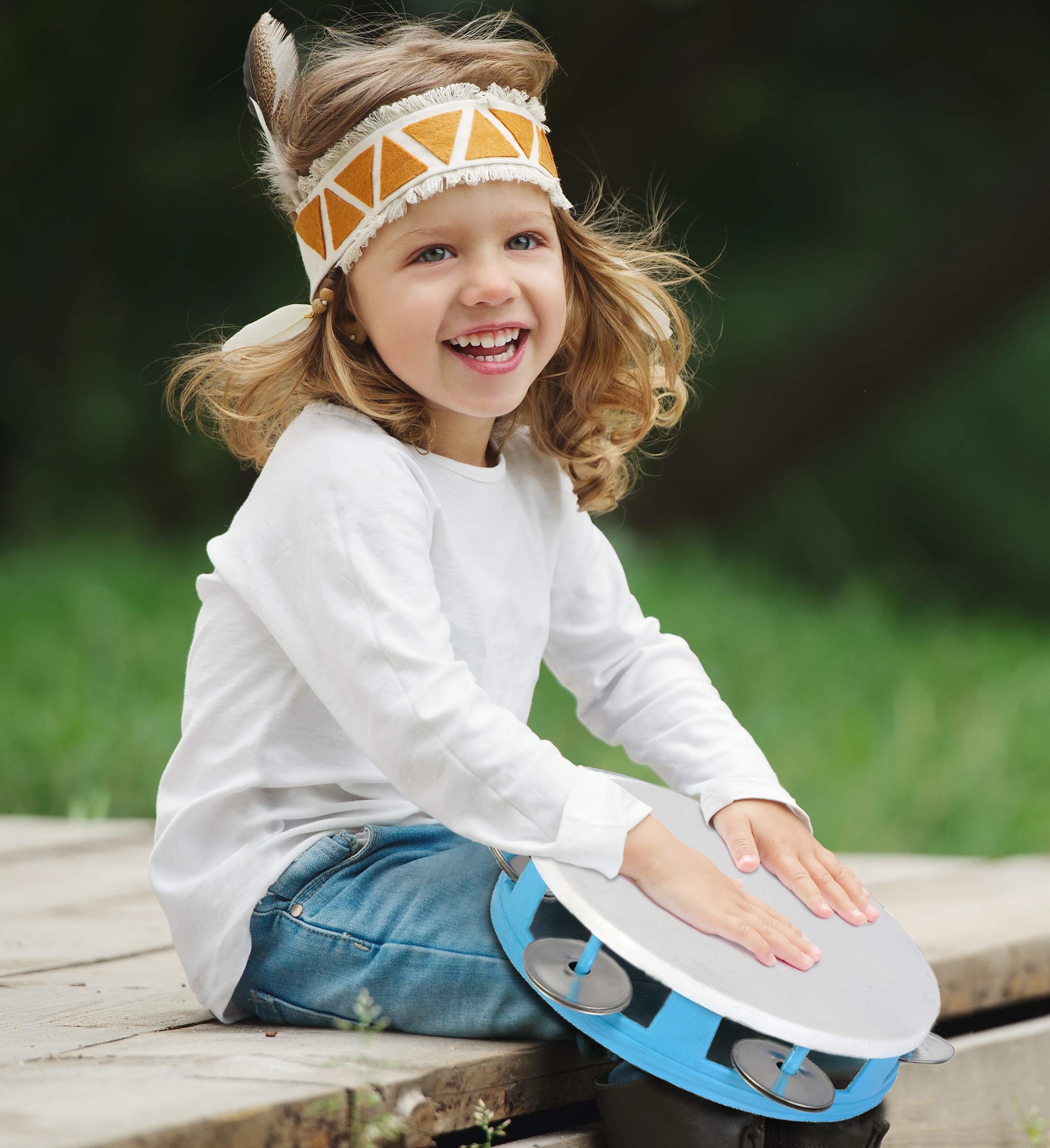 Rhode Island Novelty 5.5 Inch Mini Tambourines, Pack of 12 Assorted