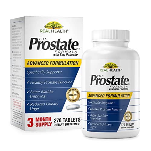 Real Health The Prostate Formula - Prostate Supplements for Men, Prostate Health, Prostate Relief, Saw Palmetto for Men, Prostate Vitamins - 270 Count