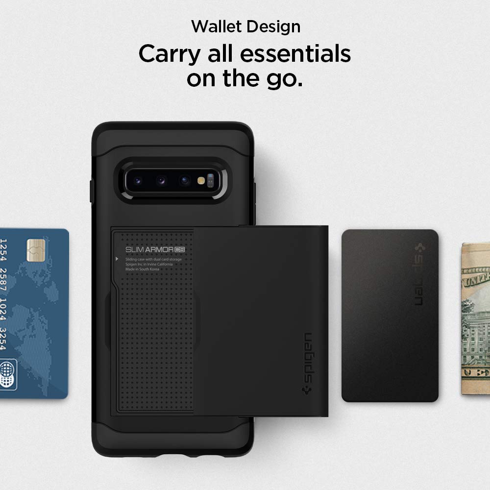 Spigen Slim Armor CS Designed for Samsung Galaxy S10 Plus Case (2019) - Black