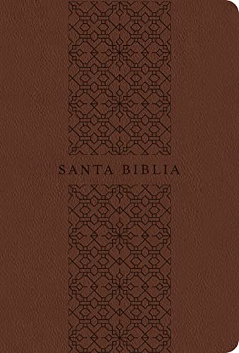 Santa Biblia NTV, Edición compacta, letra grande (SentiPiel, Café, Letra Roja) (Spanish Edition)
