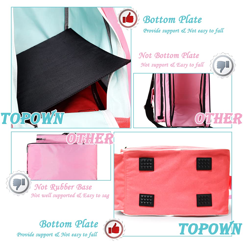 TOPOWN Roller Skates Bag for Men Inline Skate Bag for Women Premium Ice Skate Bag for Child/Adult Up to Size 12(US)