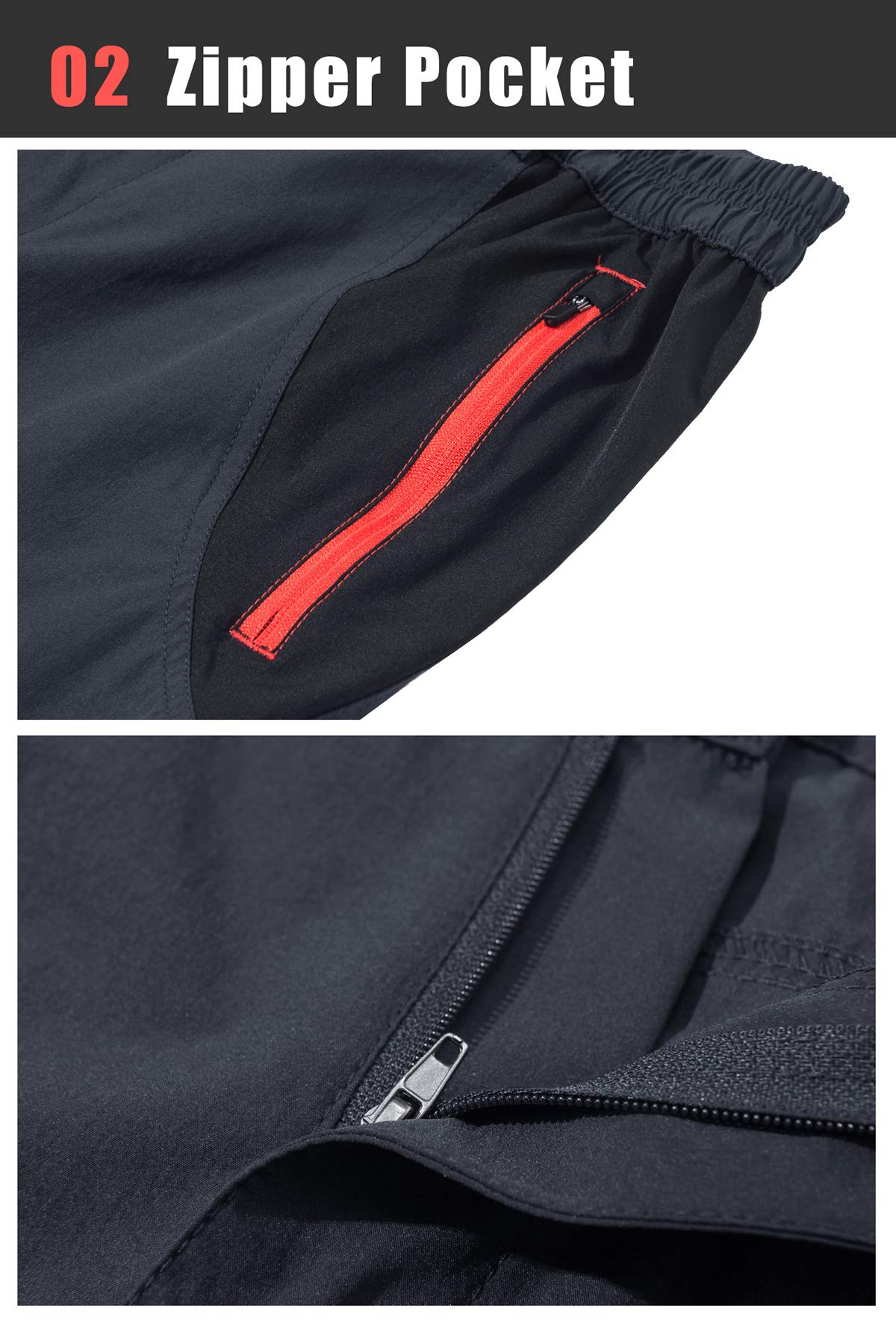TACVASEN Quick-Dry Hiking Pants for Men Outdoor Stretch Climbing Casual Pants Green, 38
