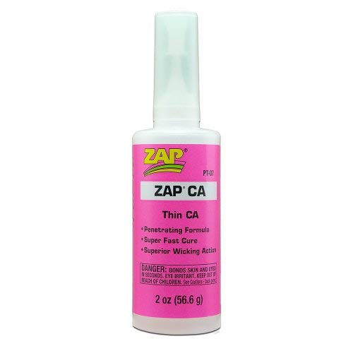 Set of 4 Pacer Technology (Zap) Zap CA Adhesives, 2 oz