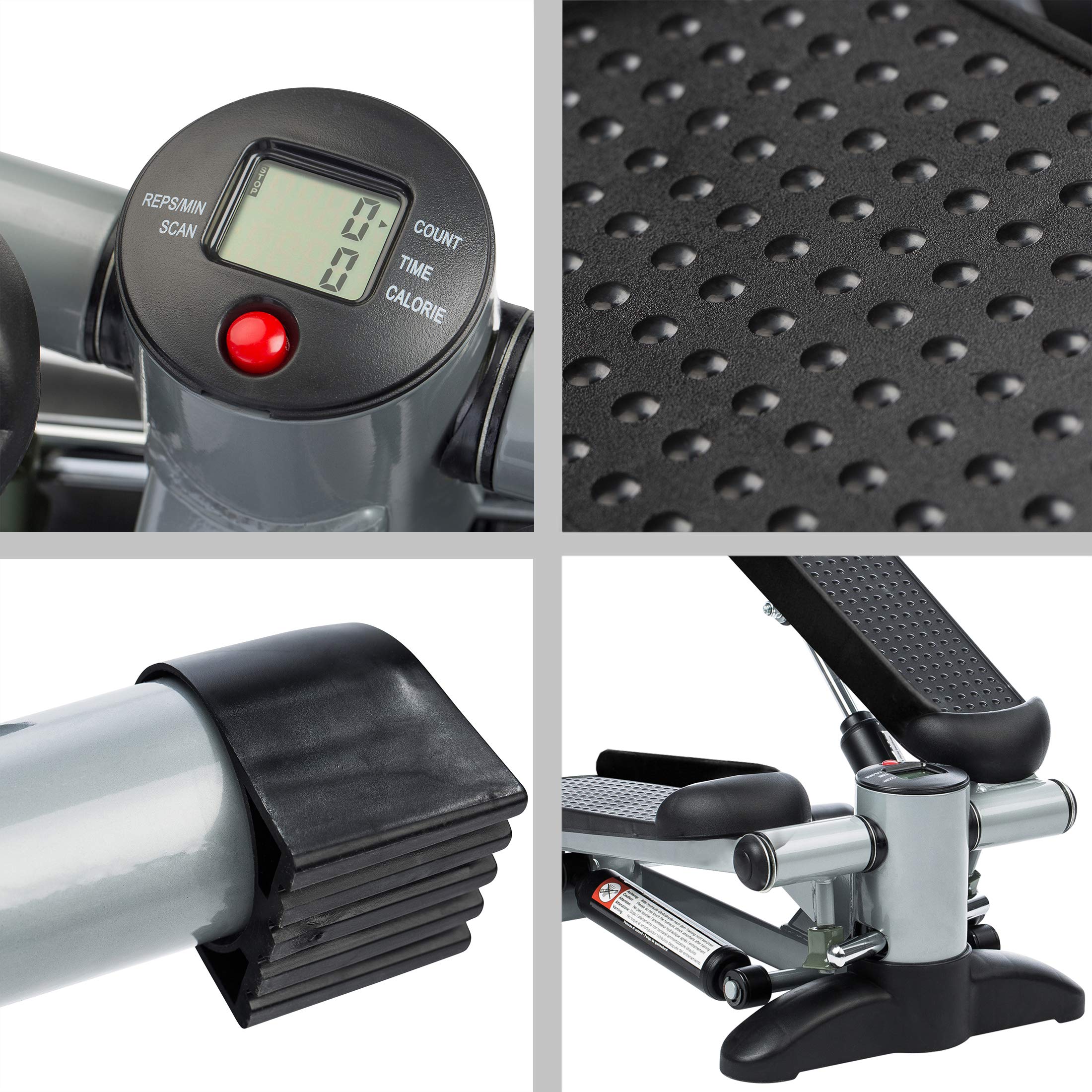 Ultrasport Swing Stepper, Home Trainer Stepper with Training Computer, up-Down Stepper for Beginners and Advanced Users, Small and Compact Stepper, Swing Stepper for Leg and Butt Training